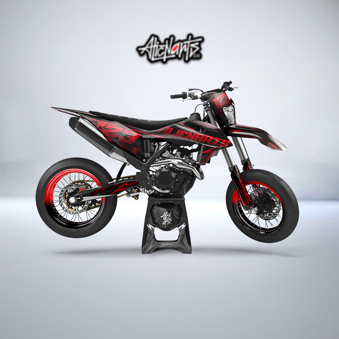 AlienArts - Kit Déco Moto Premium Holographique & Chrome