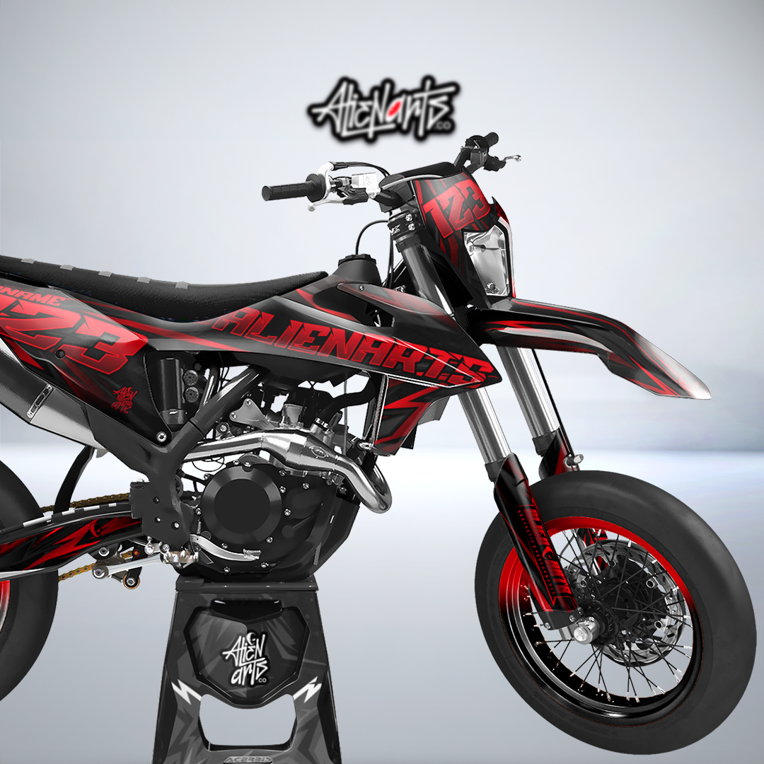 AlienArts - Kit Déco Moto Premium Holographique & Chrome