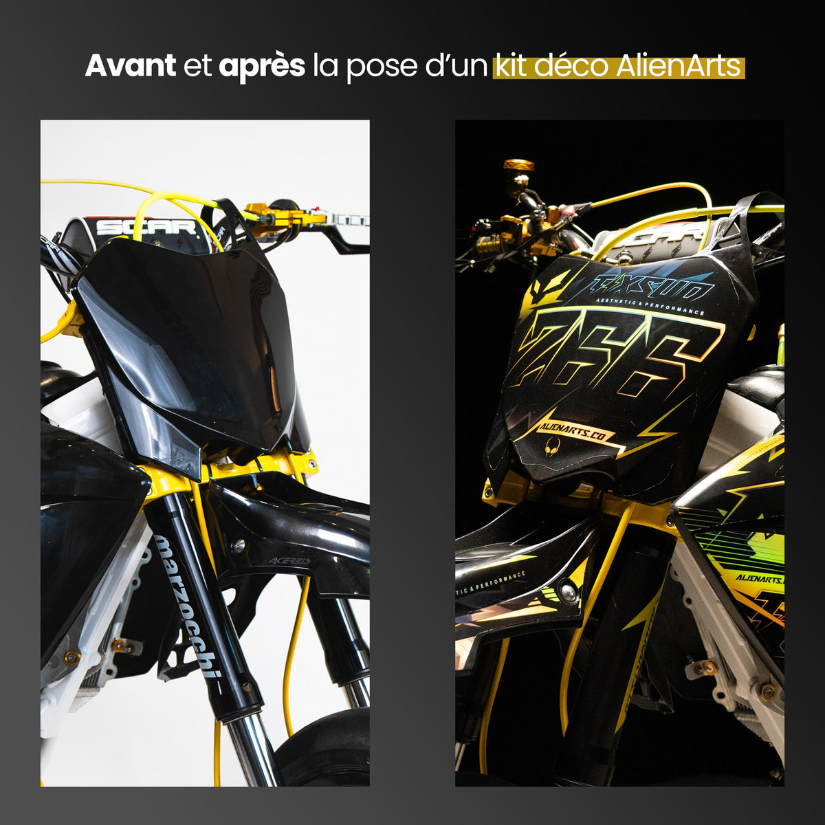 Kit déco Moto 50cc | Sur-mesure | AlienArts
