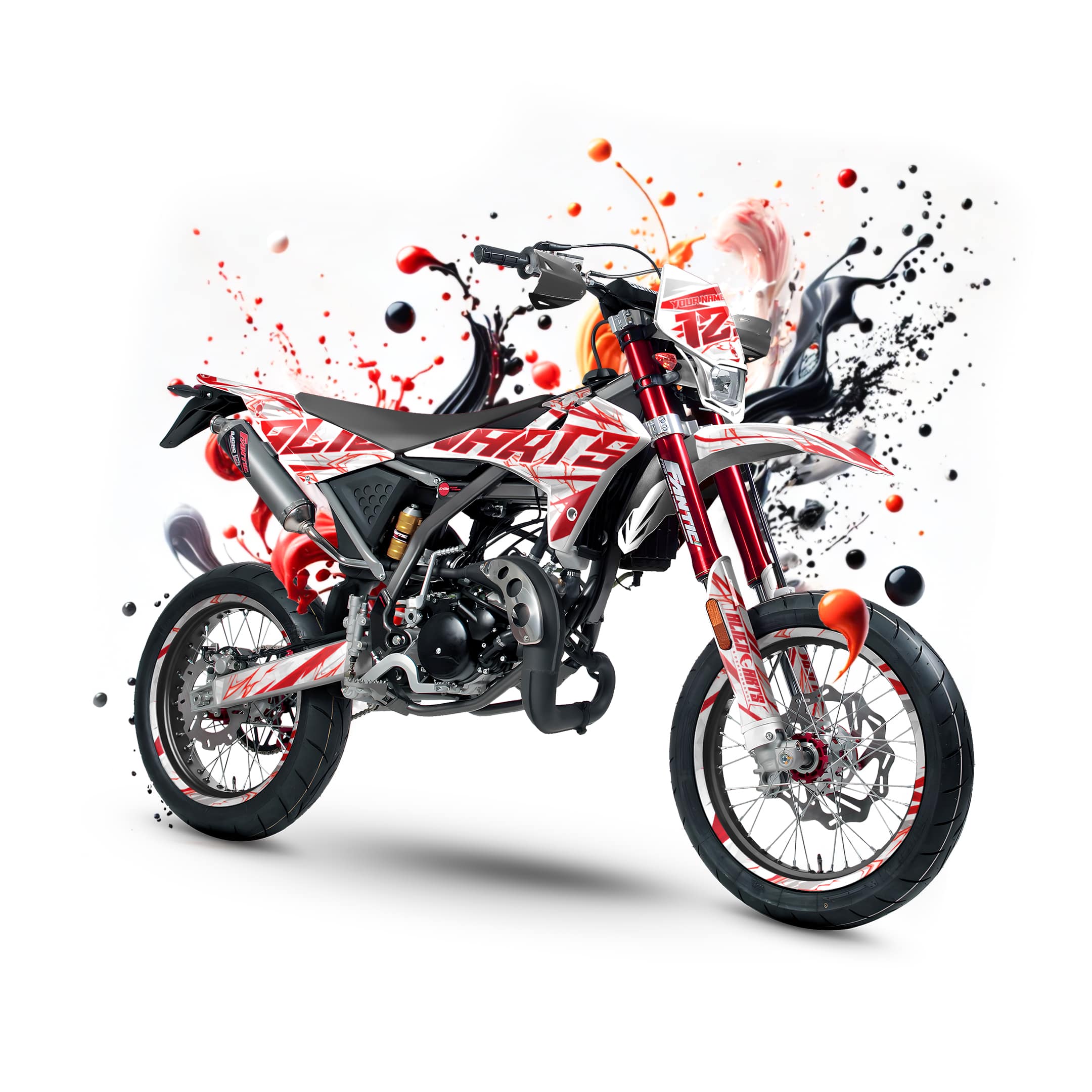 AlienArts - Kit Déco Moto Premium Holographique & Chrome
