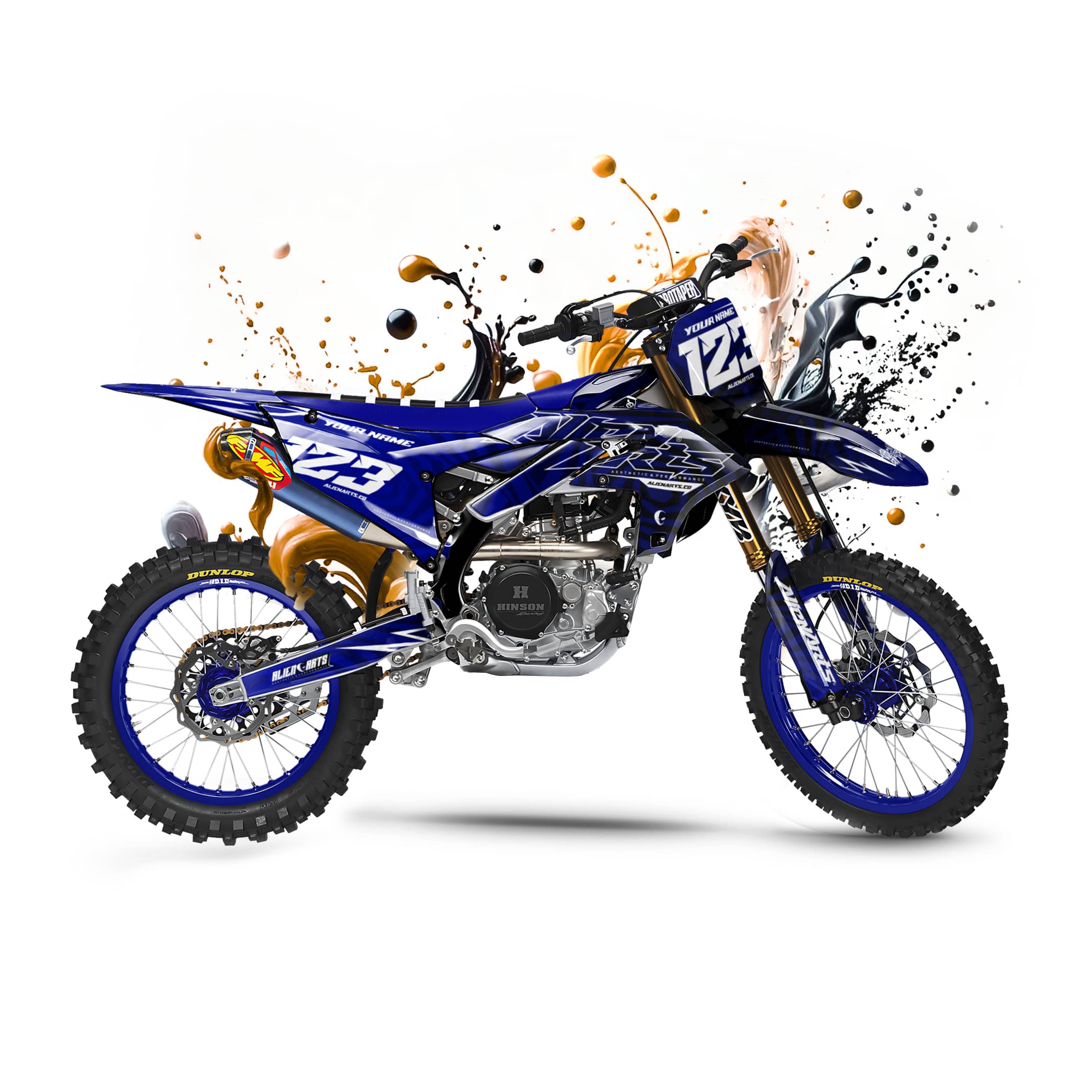 AlienArts - Kit Déco Moto Premium Holographique & Chrome